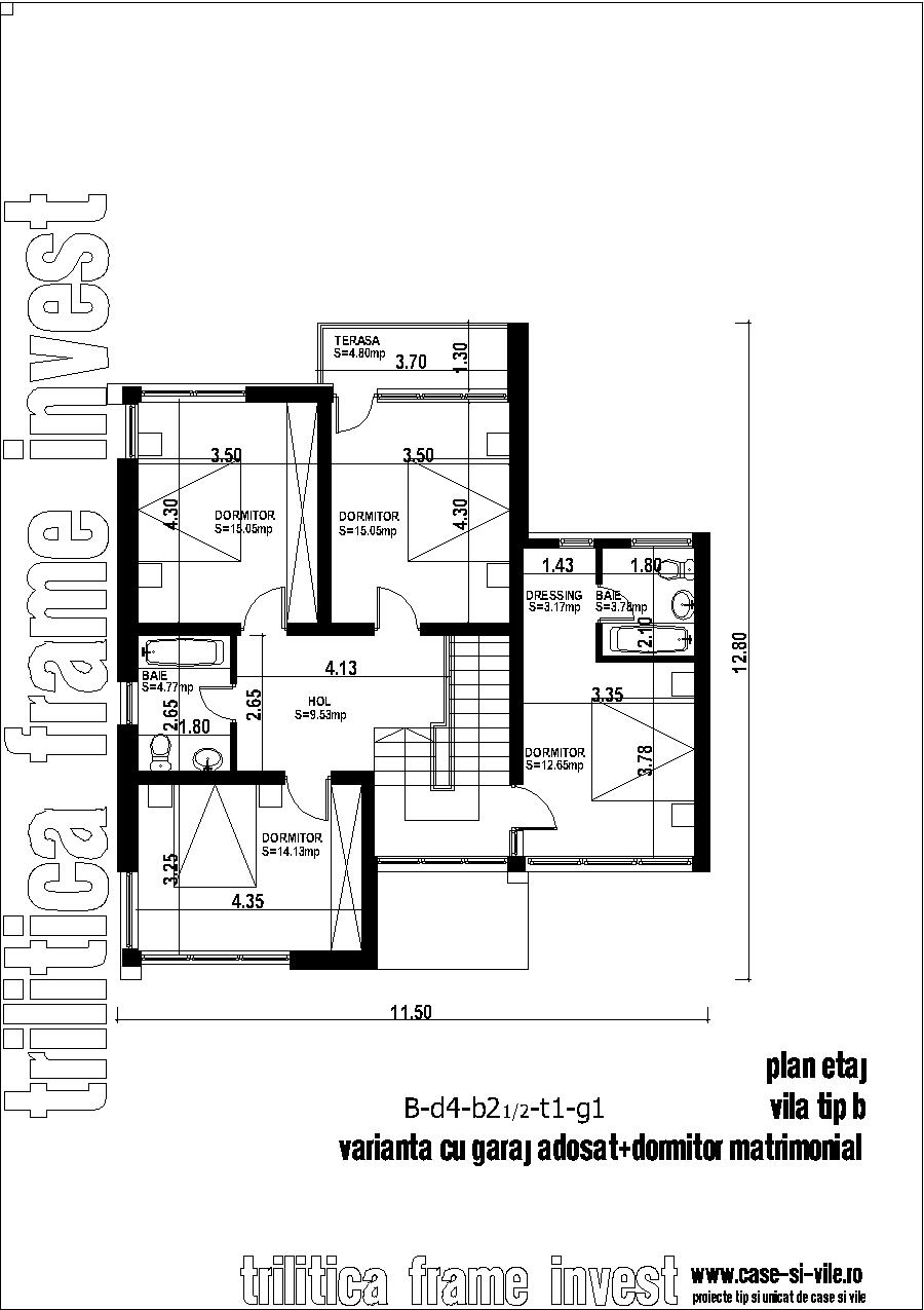 Case, Planuri, Proiecte: Proiect Vila Tip B