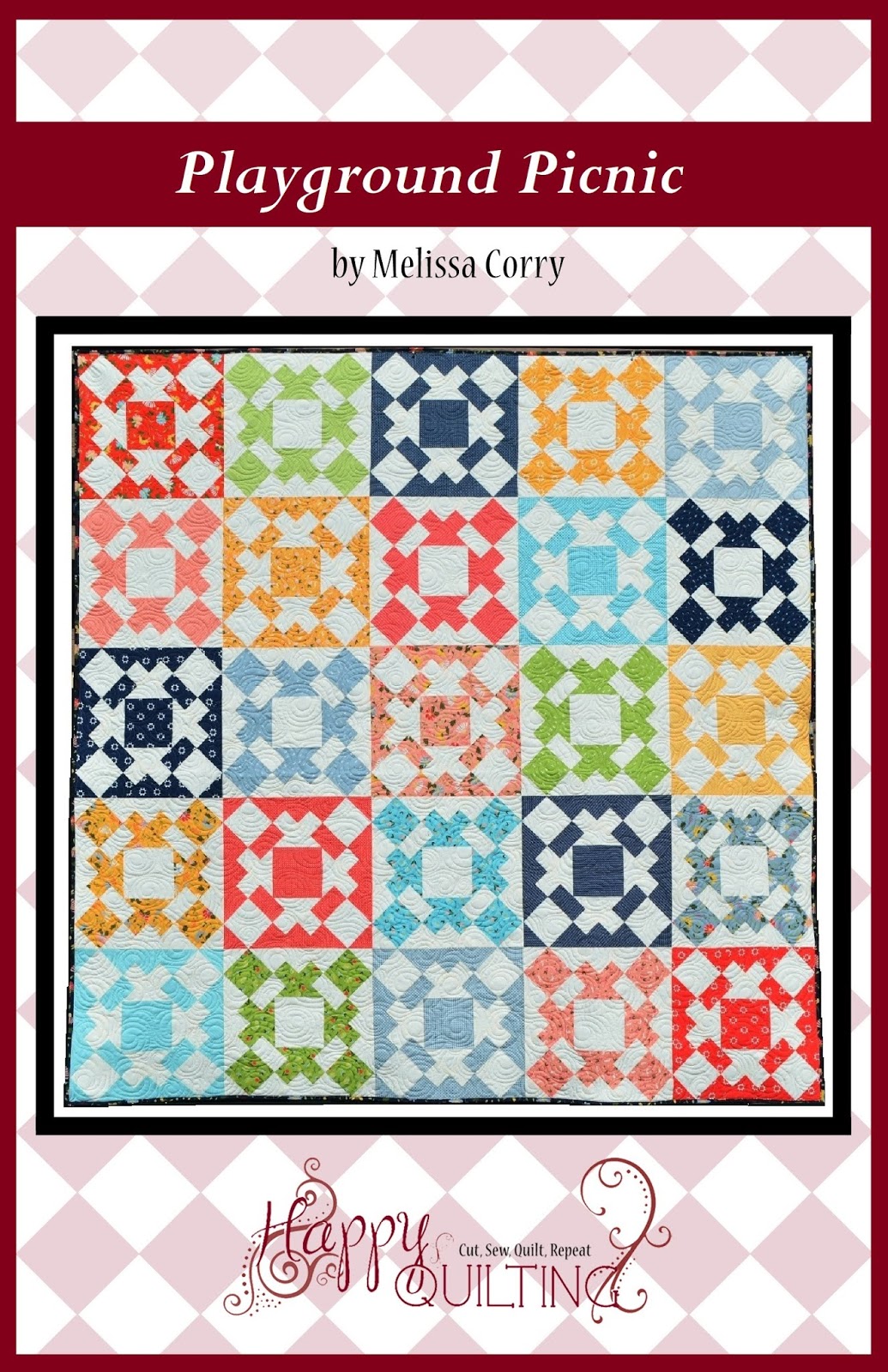 Happy Quilting: Playground Picnic - New Finishes and a New Pattern