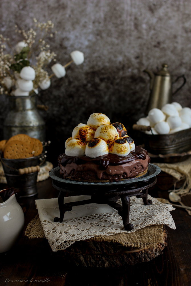 Tarta helada S´mores | Con aroma de vainilla - Recetas de repostería