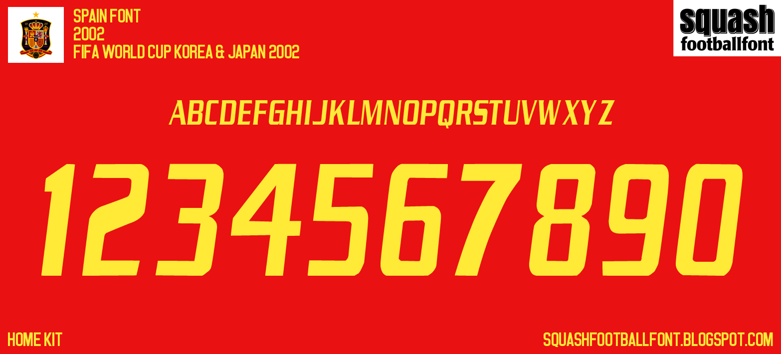 SFF: Spain World Cup 2002 Font