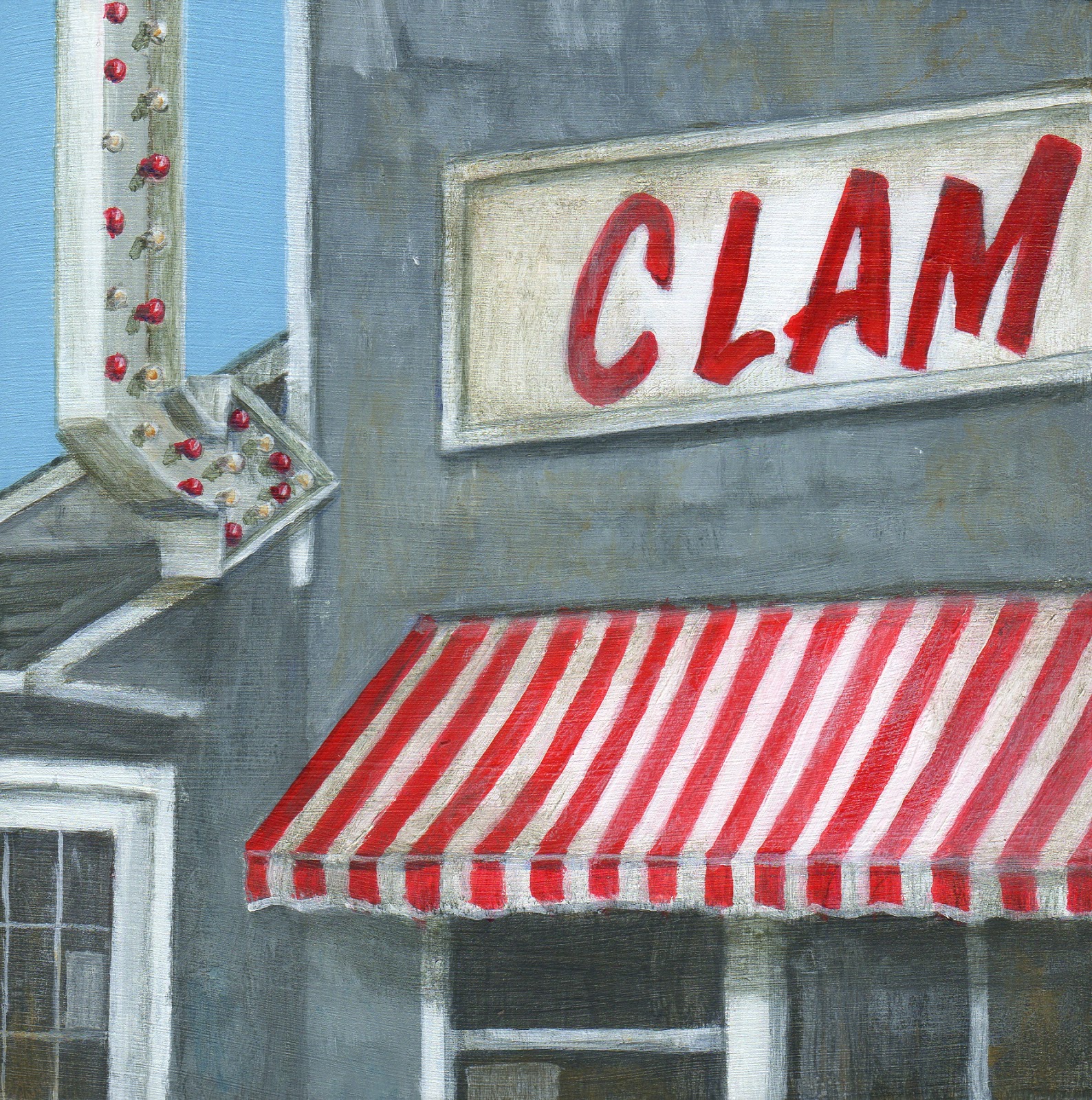 Debbie Shirley Art: Clam Box Painting - Small Acrylic Painting of ...