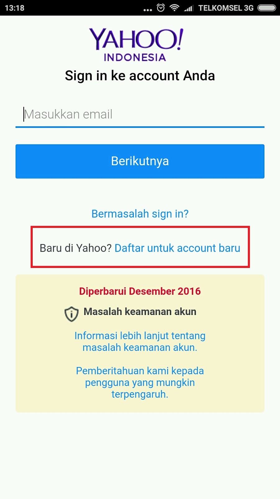 Cara Membuat Email Yahoo Baru Lewat HP Android | Nanapedia