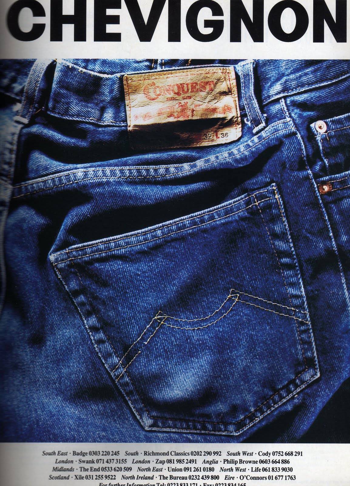 EIGHTIES CASUALS: CHEVIGNON RE-LAUNCHES