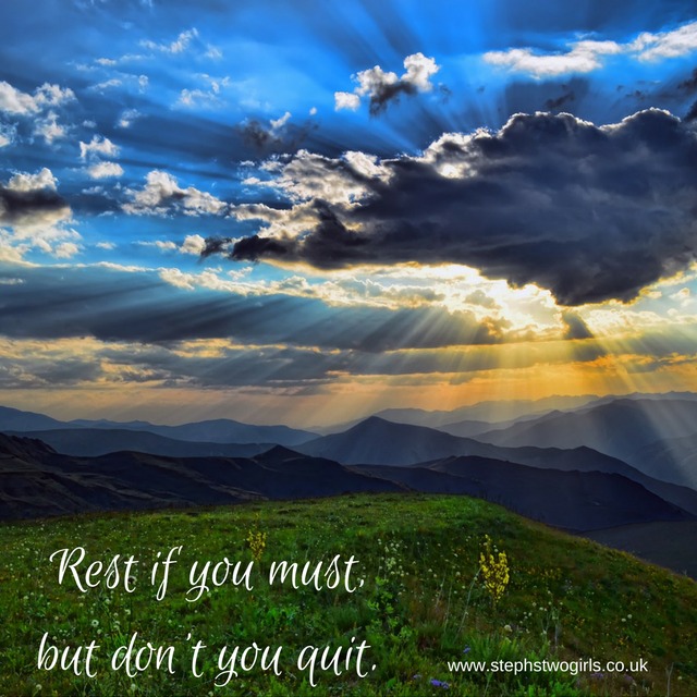 Monday Motivation: Rest If You Must - Steph's Two Girls