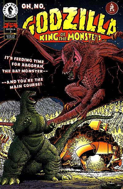 POP CULTURE SHOP: GODZILLA COMIC BOOK KAIJU COLOR MONSTER VS BAT MONSTER!