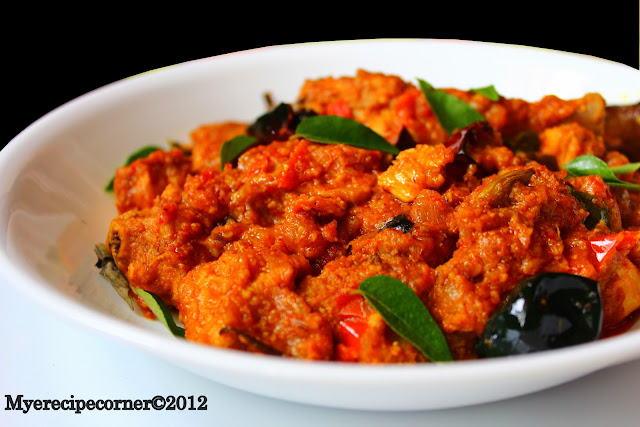 Mye's Kitchen: Chicken Chettinad- Authentic Chettinad Chicken Recipe
