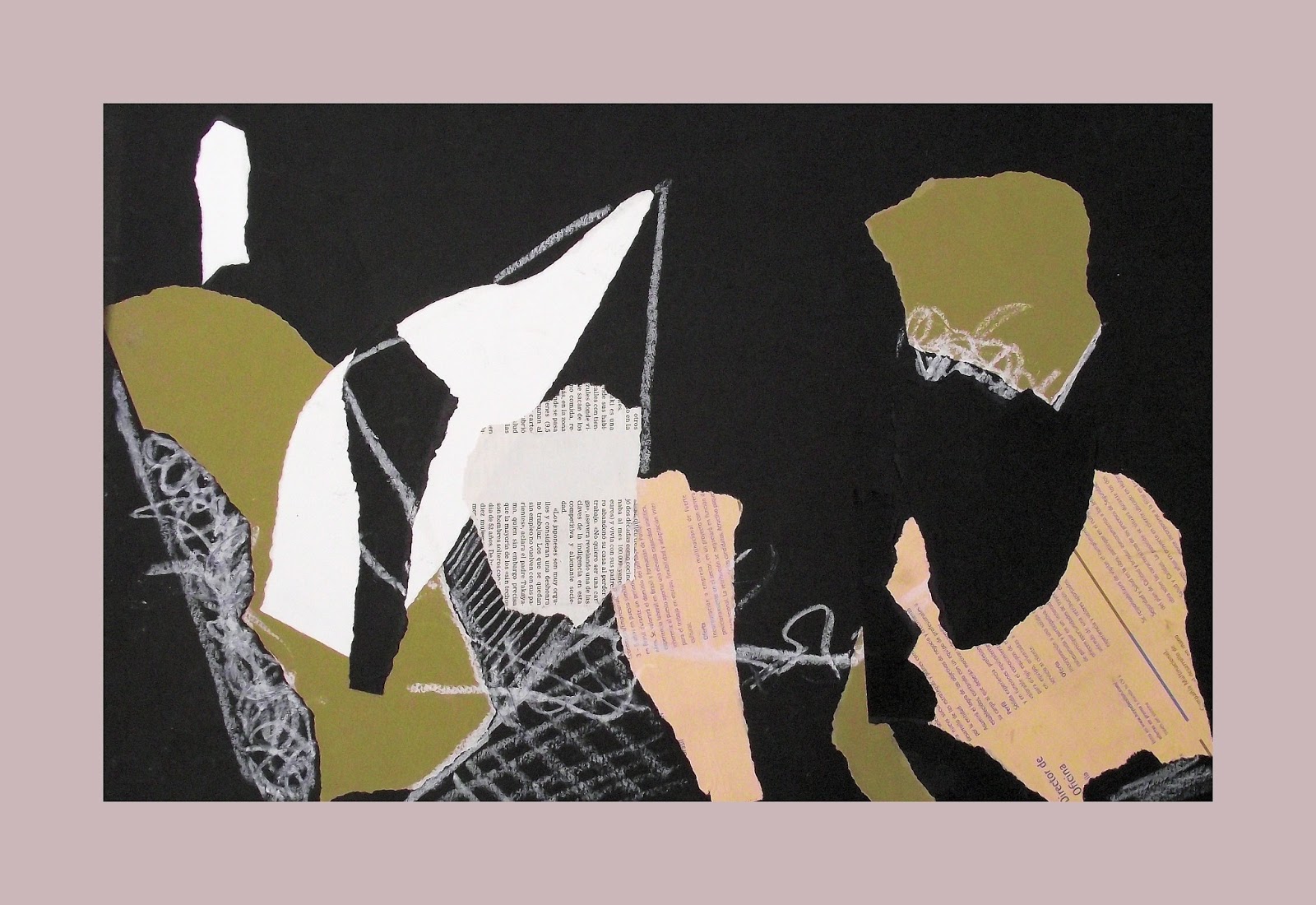 MIS CUADROS (Pintura abstracta): COLLAGES 2008