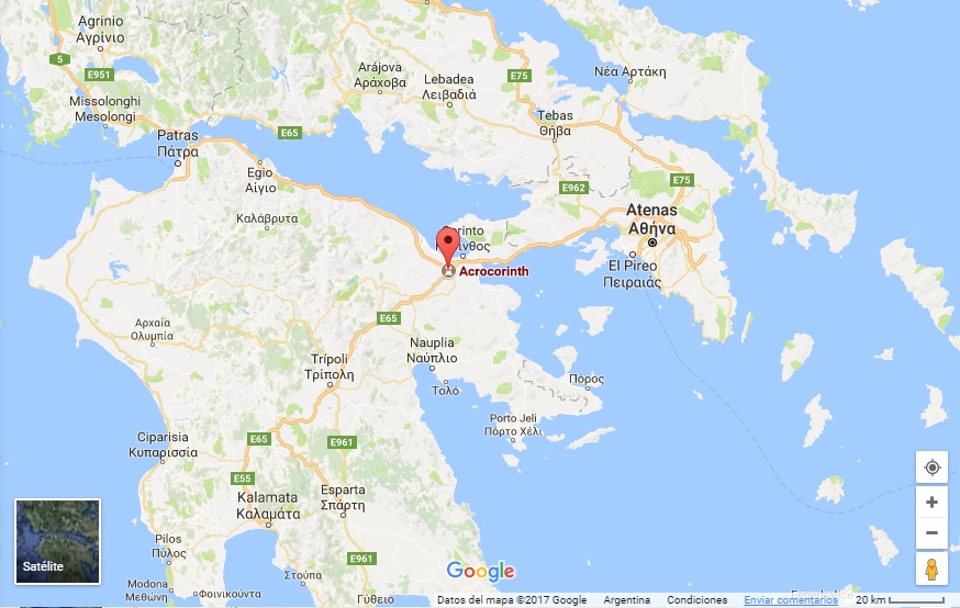 Grecia en imágenes: Acropolis de la Antigua Corinto