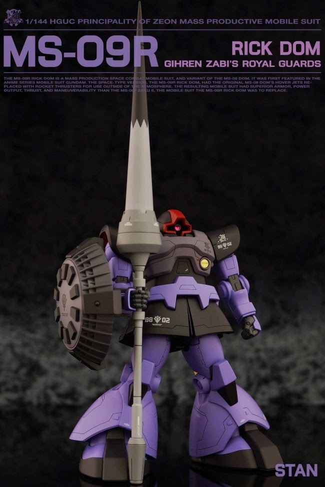 Custom Build: HGUC 1/144 MS-09R RICK DOM "GIHREN ZABI'S ROYAL GUARD"