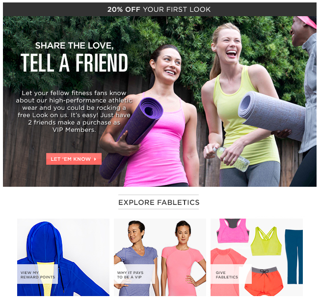Fabletics Email Campaign