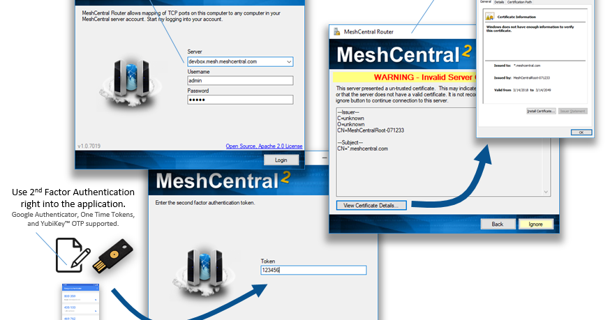 MeshCentral2 - All new MeshCentral Router for Windows
