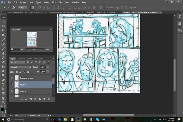 Intro to Comic Craft: Step by Step: Converting Thumbnails to Roughs