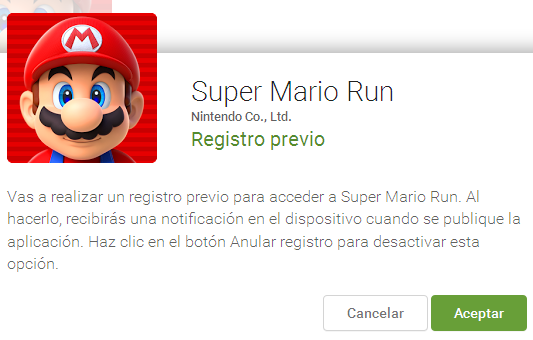 Ya está disponible en Google Play Super Mario Run para pre-reservar ...