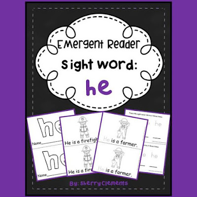 Dr. Clements' Kindergarten : Emergent Reader: Sight Word: HE (Community ...