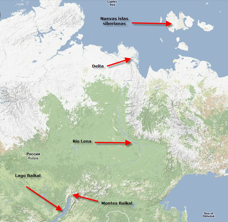 Triángulo equidlátere: Río Lena