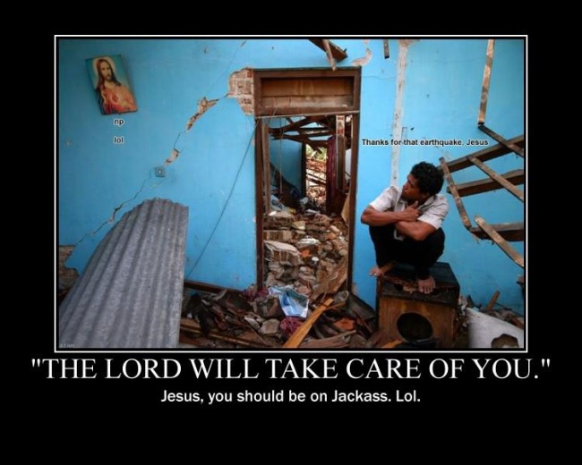 Gnu Atheism: Thanks for that earthquake, Jesus.