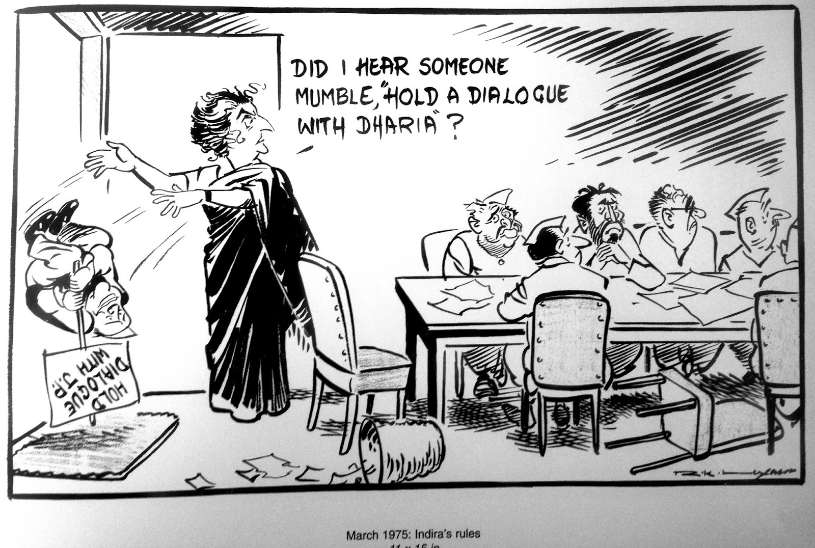 R.K. Laxman's Cartoons: Indira Gandhi - III