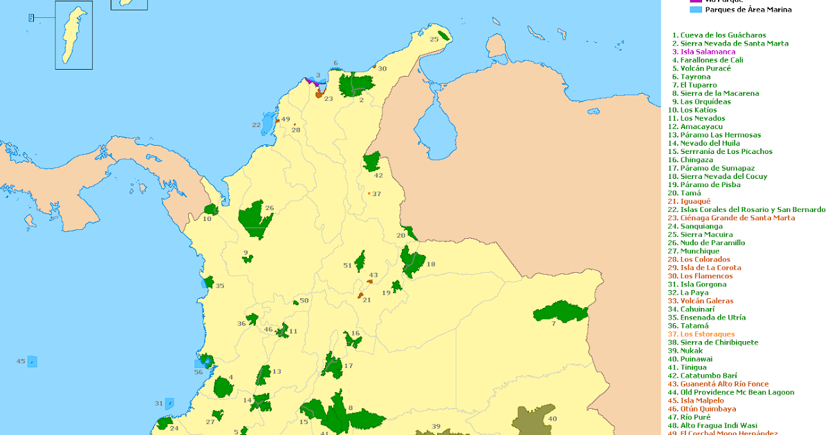 Colombia Un Pais Megadiverso: Parques nacionales naturales