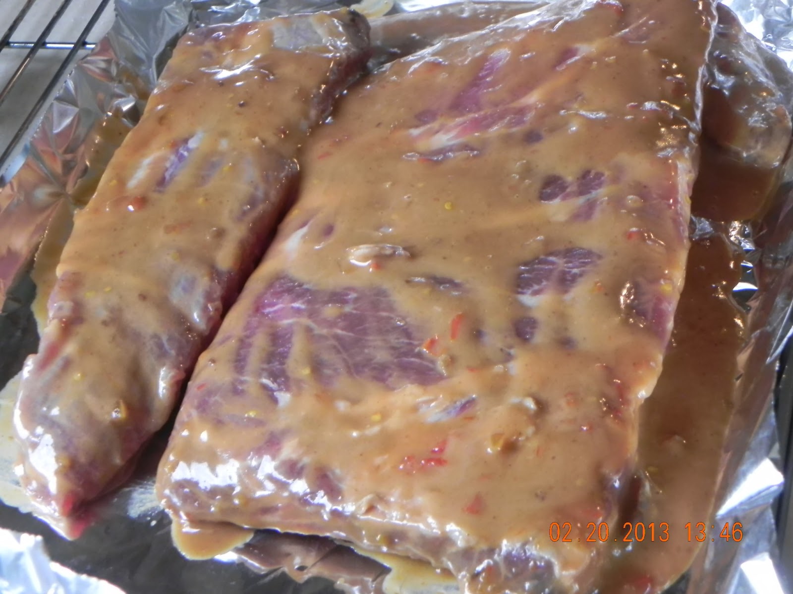 beyond foods: HONEY MUSTARD PORK RIBS