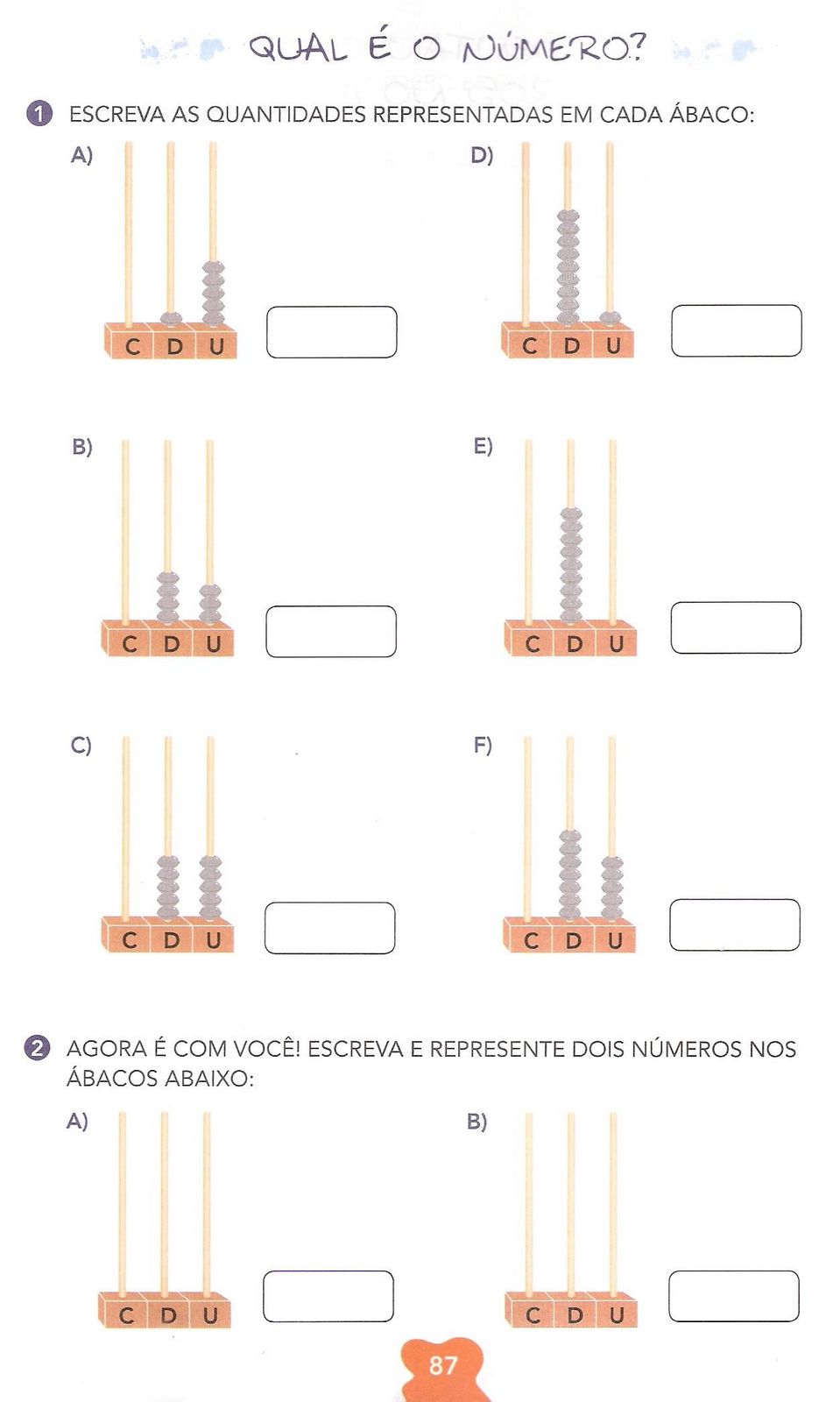 Escreva Por Extenso O Número Representado Em Cada ábaco - EDUCA