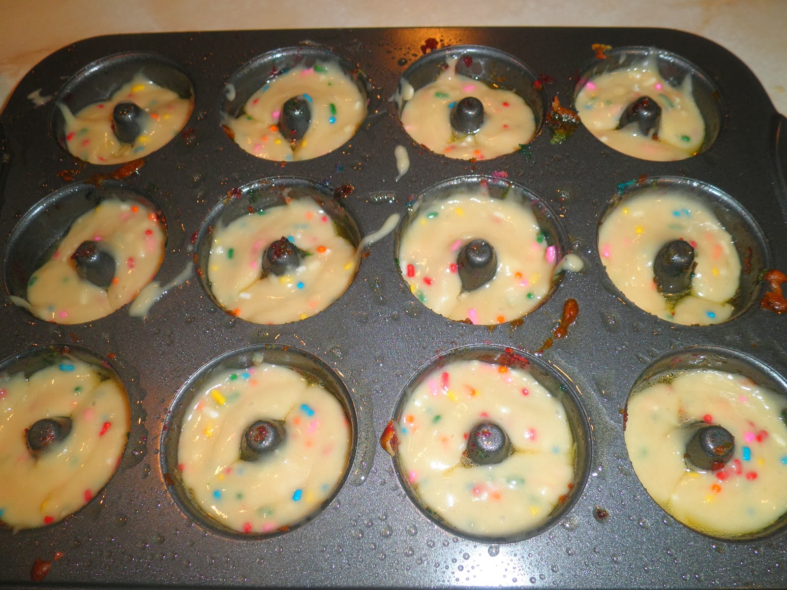 Secrets from the Cookie Princess: Baked Confetti Mini Donuts