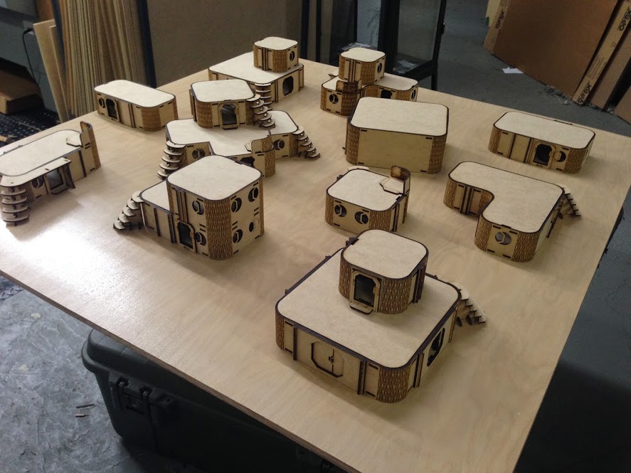 Tabletop Fix: Shark Mounted Lasers - Retro-Futurism Table Set Special