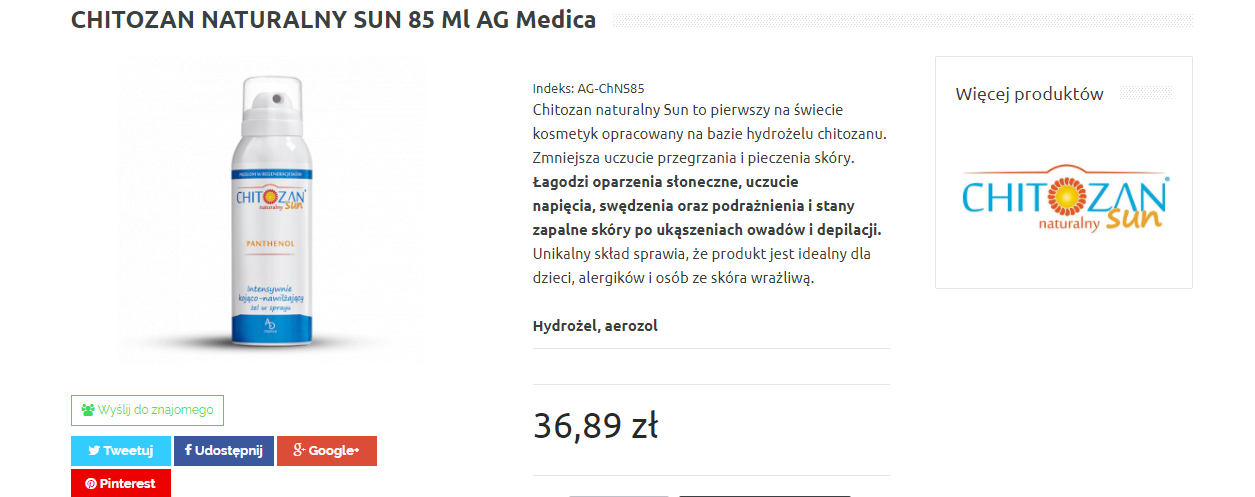Chitozan naturalny - hydrożel, który ukoi Twoją skórę | Dystyngowana Panna