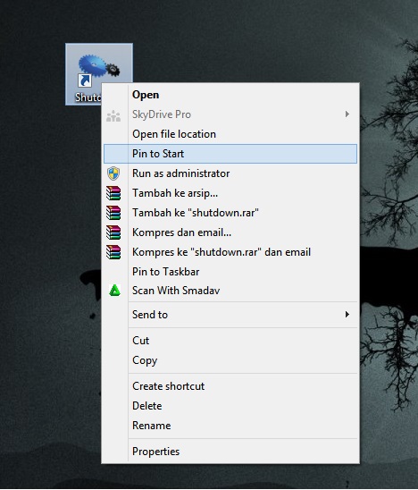 Membuat Tombol Shutdown Dan Restart Pada Windows 8!!