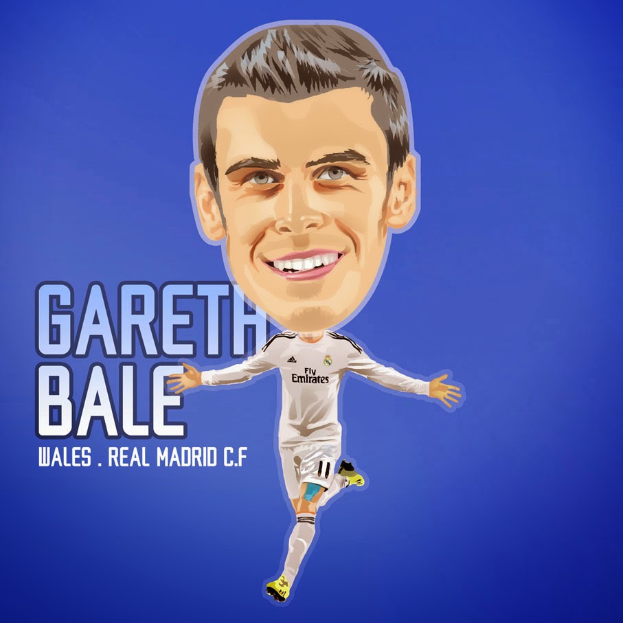 Gareth Bale Artwork Photoshop ~ Huzeyk Football Art