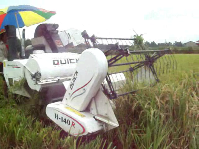 MESIN PANEN PADI QUICK H-140 R /MINI COMBINE HARVESTER | Pertanian