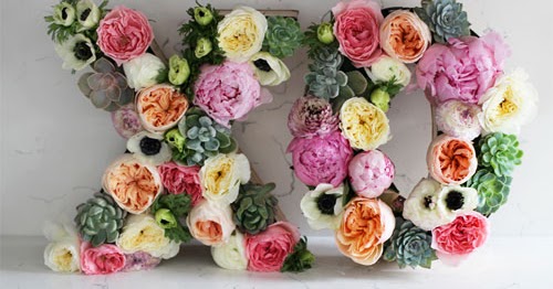 DIY: Letras de Flores | The Deco Soul