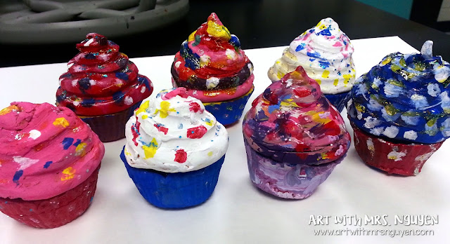 Clay Cupcakes (5th) | Art with Mrs. Nguyen