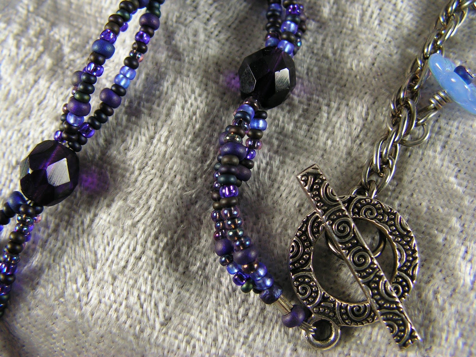 IntuitiveSparks: Forest Fantasy Mixed Media Art Charm Necklace