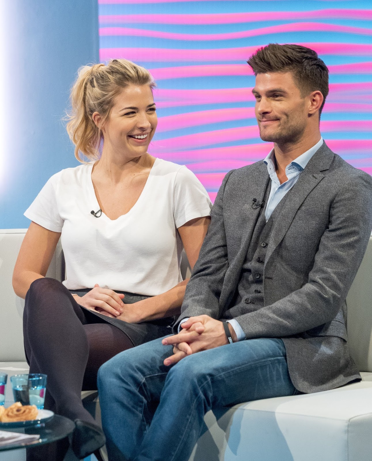 English actress and model Gemma Atkinson appearing on "Lorraine" in ...