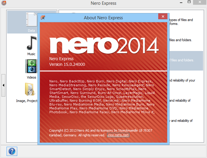 Nero Burning ROM & Nero Express 15.0.24000 | Gudang Software