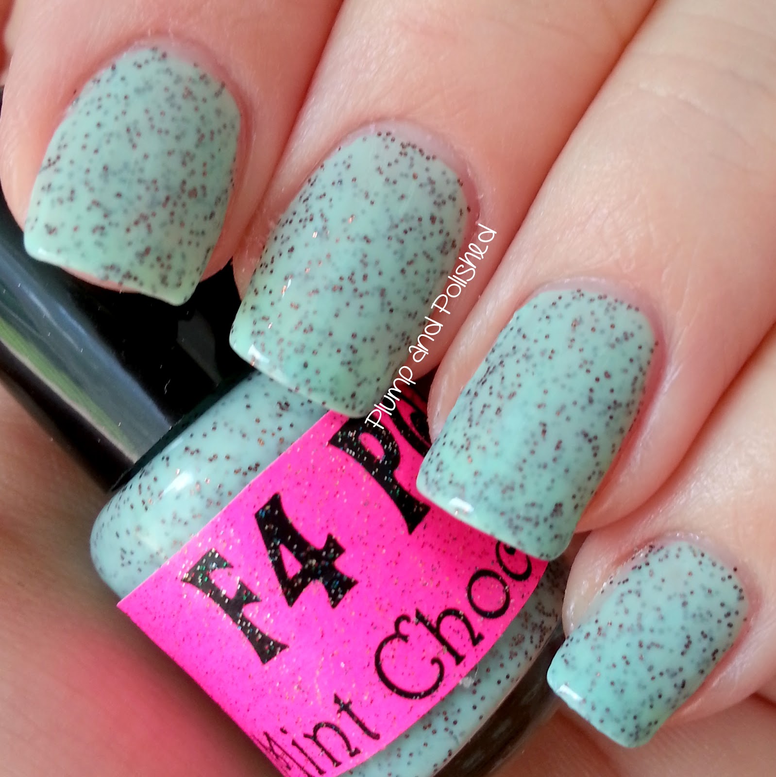 Plump and Polished: F4 Polish - Mint Chocolate Chip