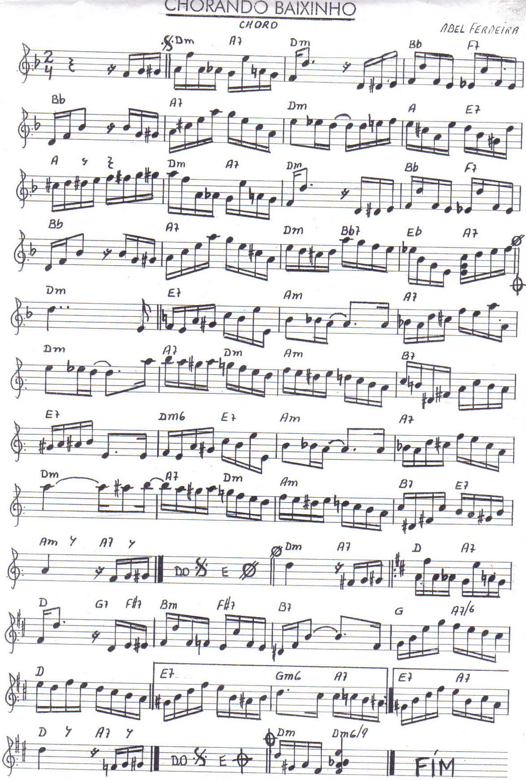 A Arte de Tocar: Partituras chorinhos