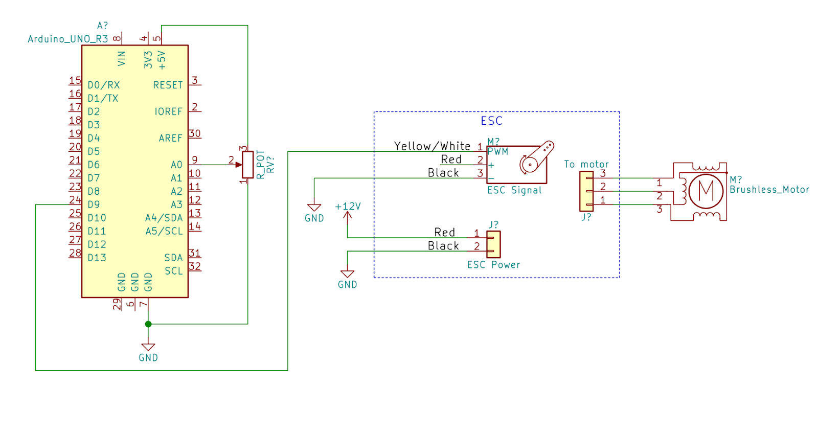Driving brushless DC motors with Arduino on the cheap using ESCs for RC ...
