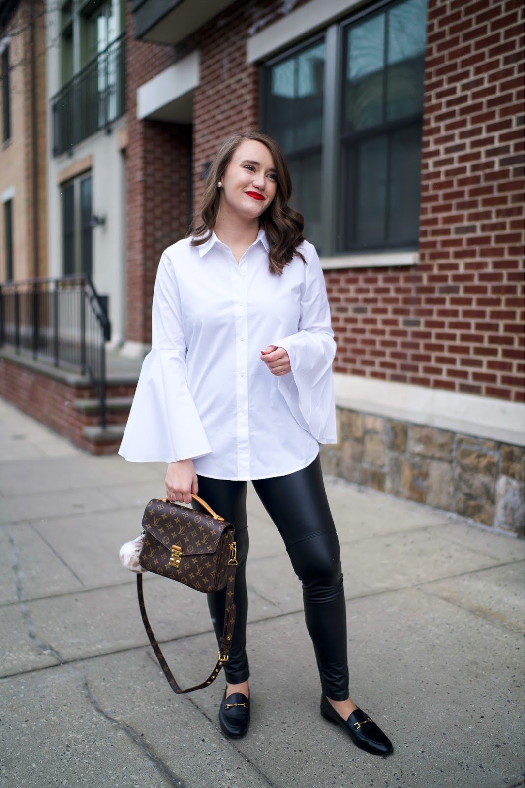 Bell Sleeve Button Up | Connecticut Fashion and Lifestyle Blog ...