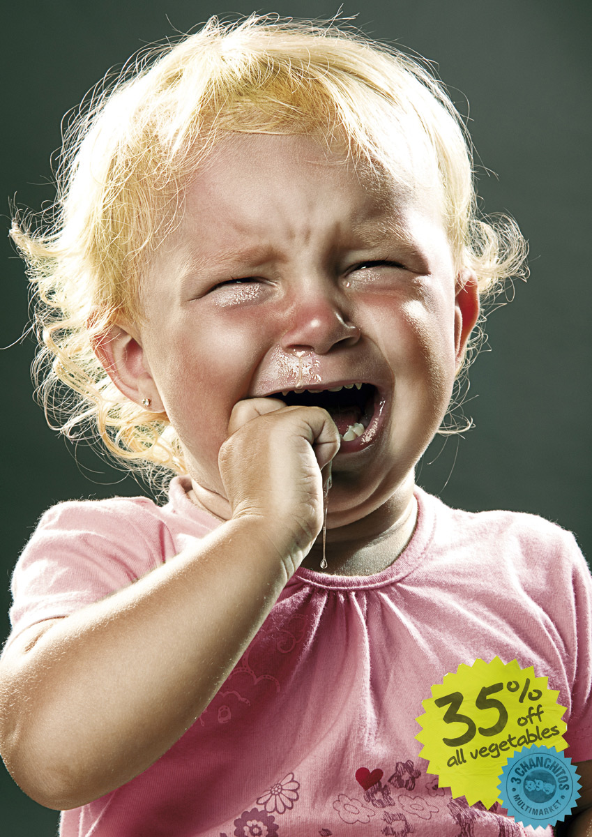 copyranter: Four wonderful ads with children crying.