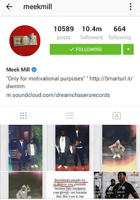 Meek Mill makes an undramatic return back to Instagram