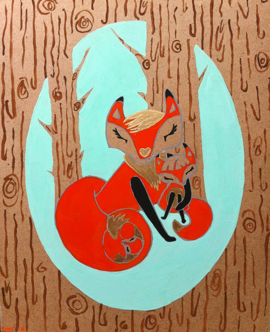 Illustrator on the loose: Foxy Mother