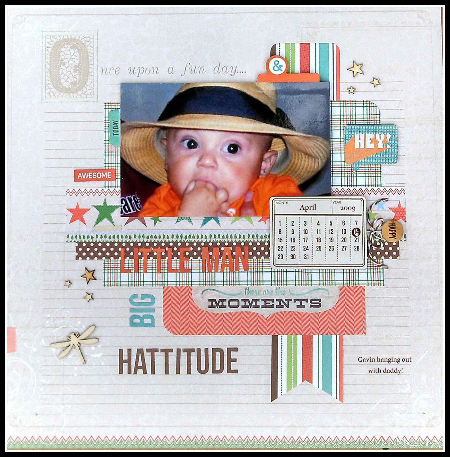 GrandDiva's Creative Corner: "Little Man, Big Hattitude" Layout