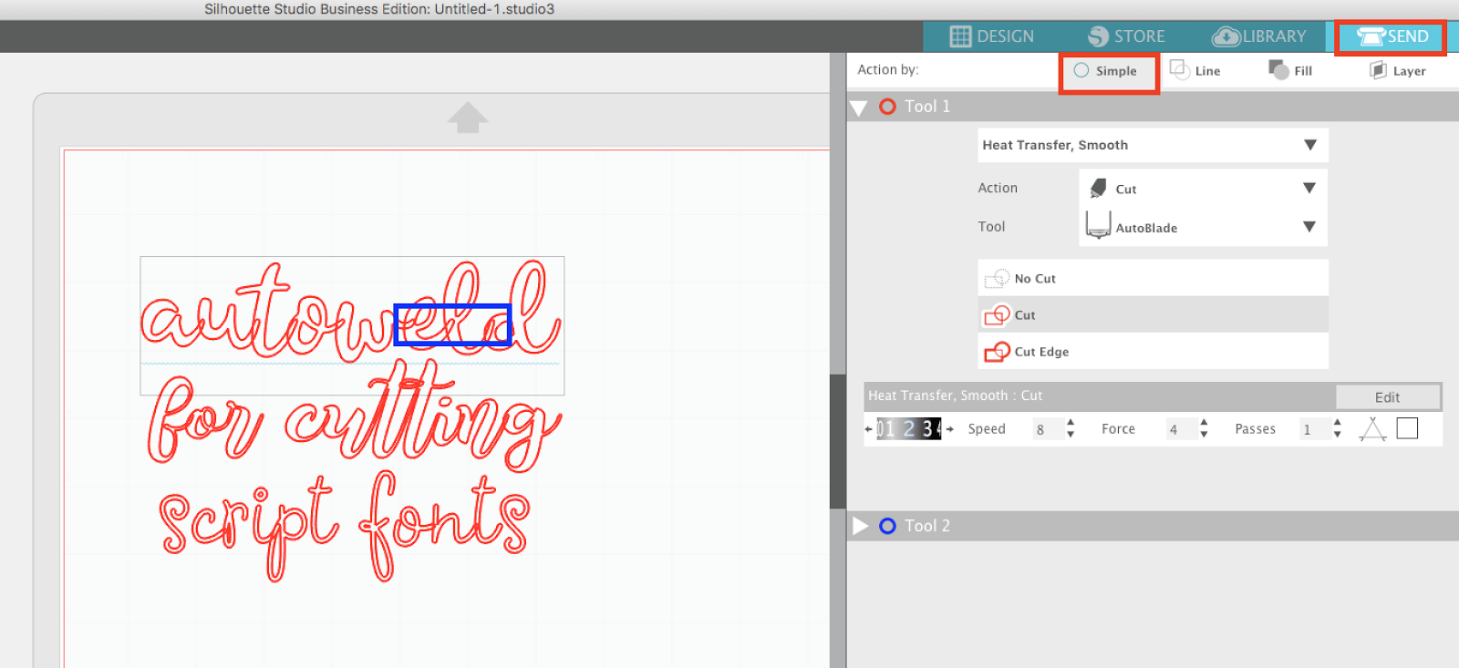 Trick to Cutting Script Fonts Without Welding - Silhouette School