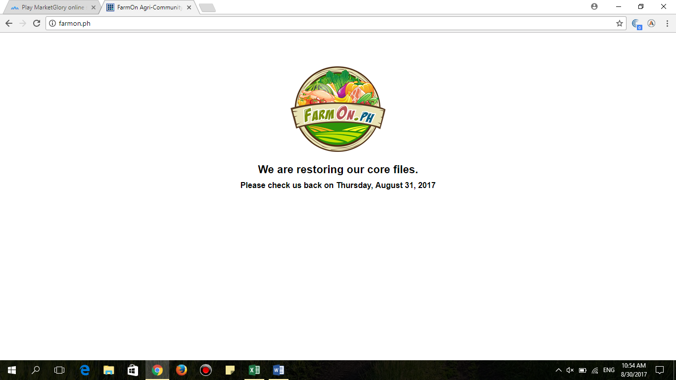 Dropped like a Hatputito: FarmOn | Website Not Working Dropped like a Hatputito: FarmOn | Website Not Working