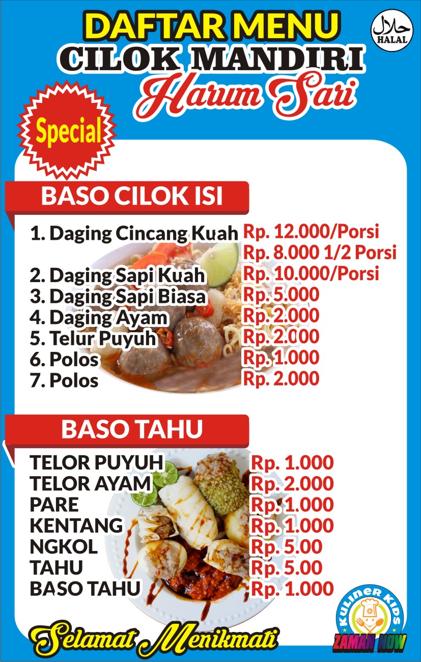 Download Contoh Daftar Menu Makanan | Daftar Menu Minuman format CDR ...