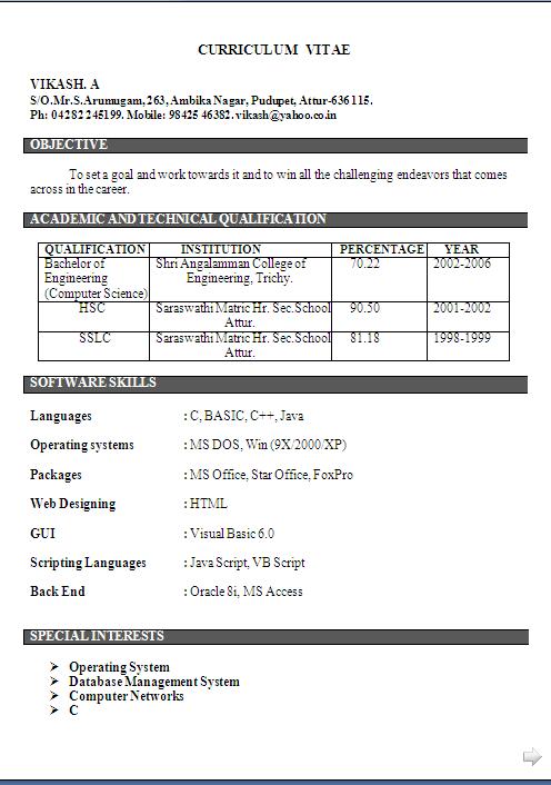 word document resume template