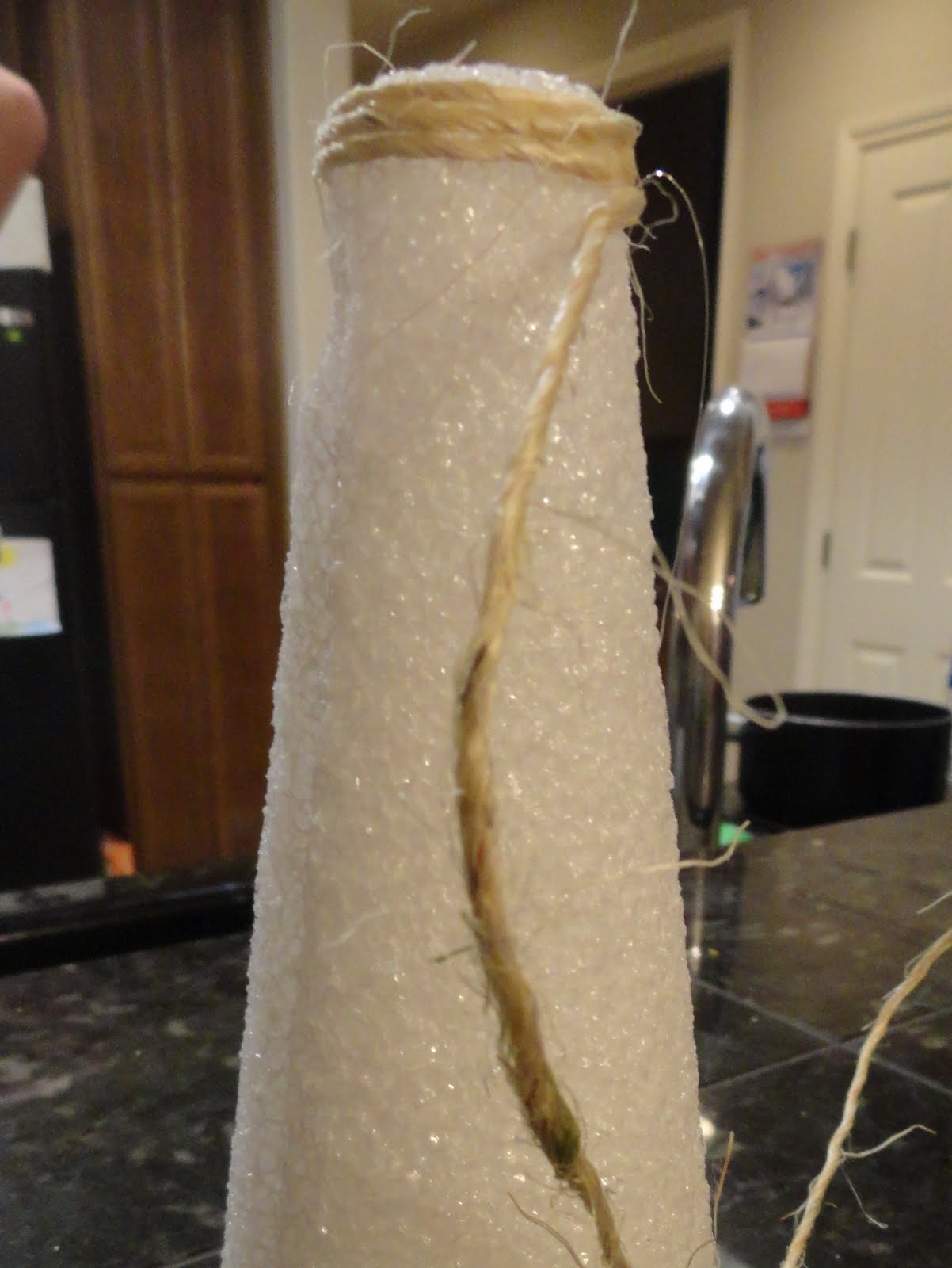 So I Saw This Tutorial ...: A Twine Tree for My Winter Mantel