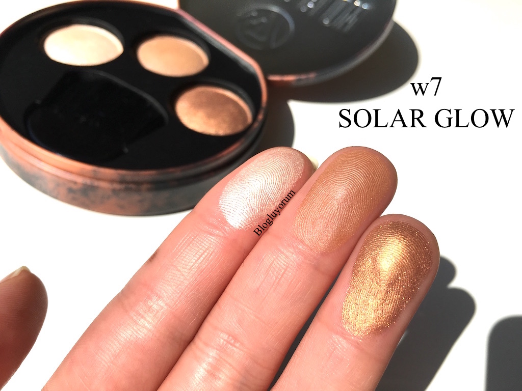 W7 SOLAR GLOW BRONZER BRONZE SHiMMER HiGHLiGHTER|blogluYORUM - Gökçe ...