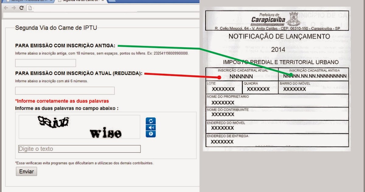 A Cidade de Carapicuiba: CARAPICUÍBA: CONTRIBUINTE PODE IMPRIMIR ...
